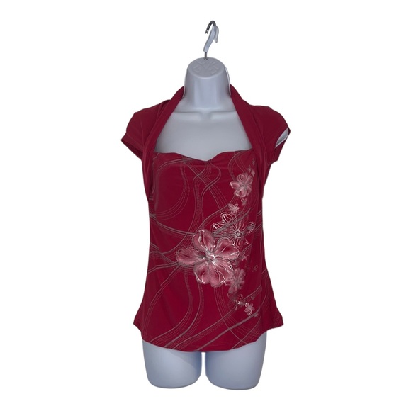 Body Central | Tops | Body Central Short Sleeve Top M Rosy Mauve | Poshmark